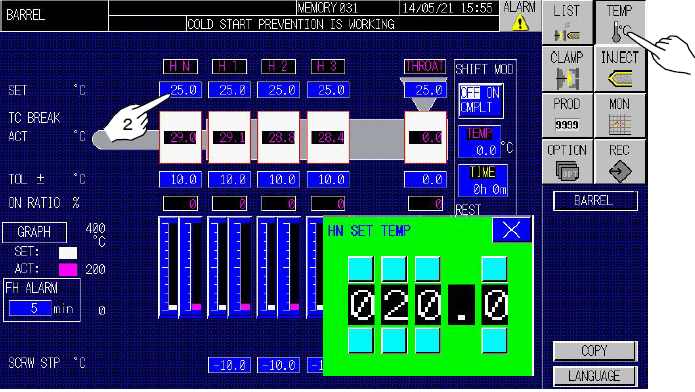 注塑机的筒体和喷嘴温度设定 - ob欧宝直播nba